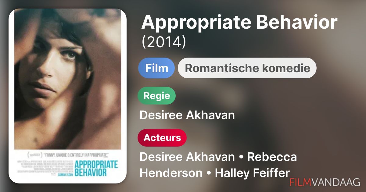 Appropriate Behavior (film, 2014) - FilmVandaag.nl
