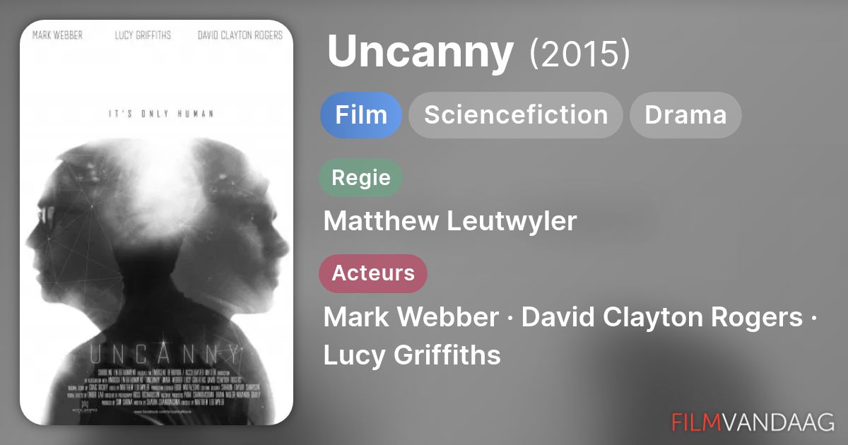 Uncanny (film, 2015) - FilmVandaag.nl