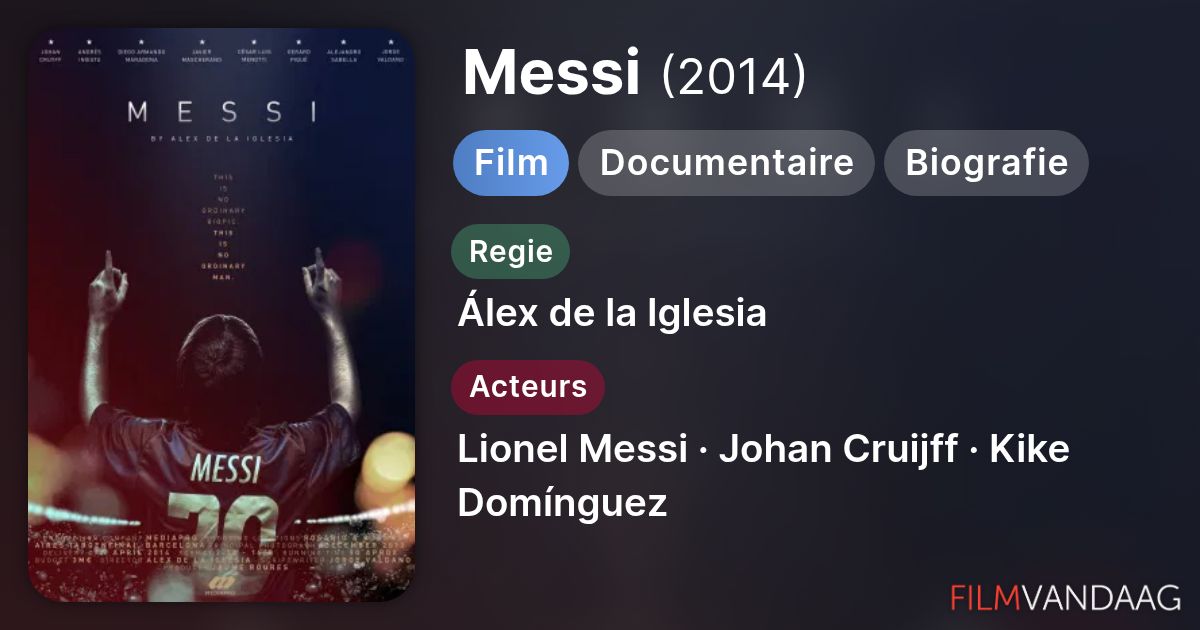 Messi (film, 2014) - FilmVandaag.nl