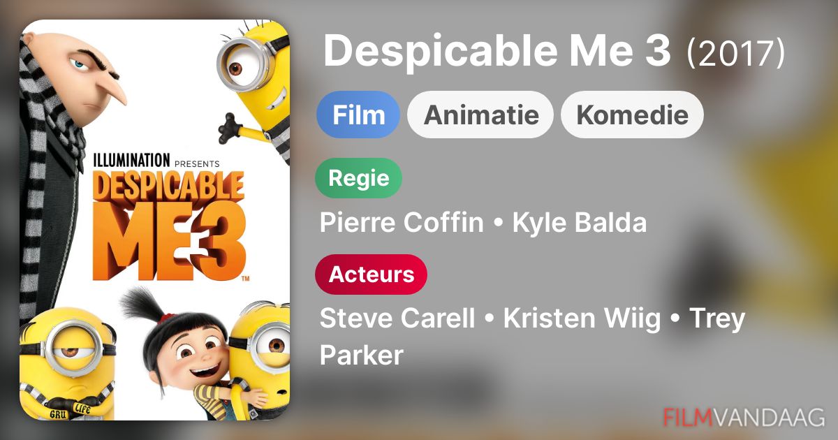 Despicable Me 3 (film, 2017) - FilmVandaag.nl