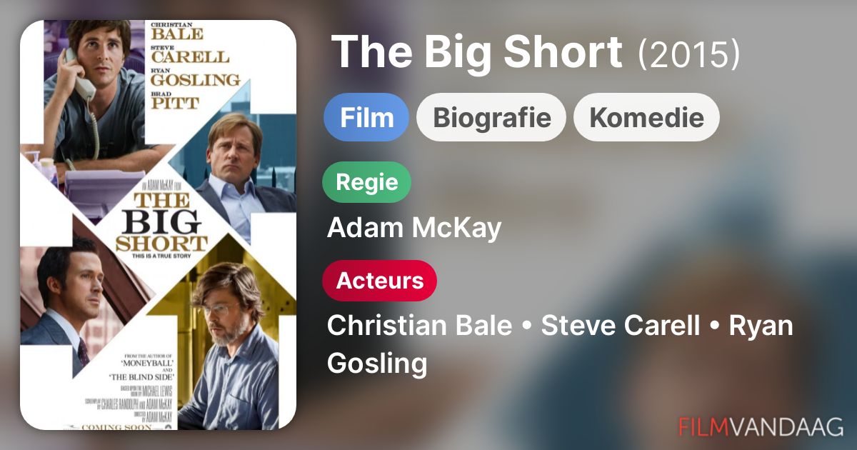 The Big Short (film, 2015) - FilmVandaag.nl