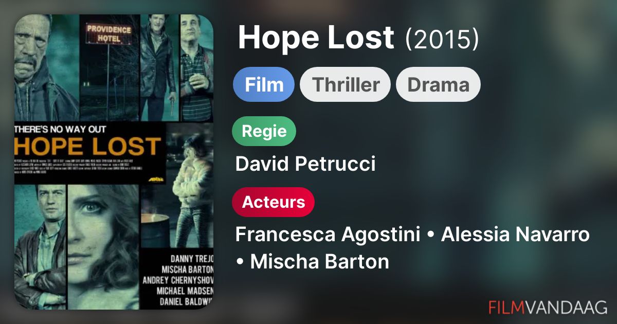 Hope Lost (film, 2015) - FilmVandaag.nl