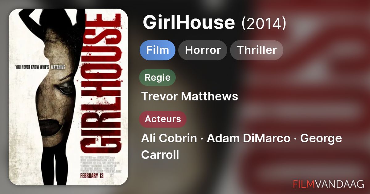 GirlHouse (film, 2014) - FilmVandaag.nl