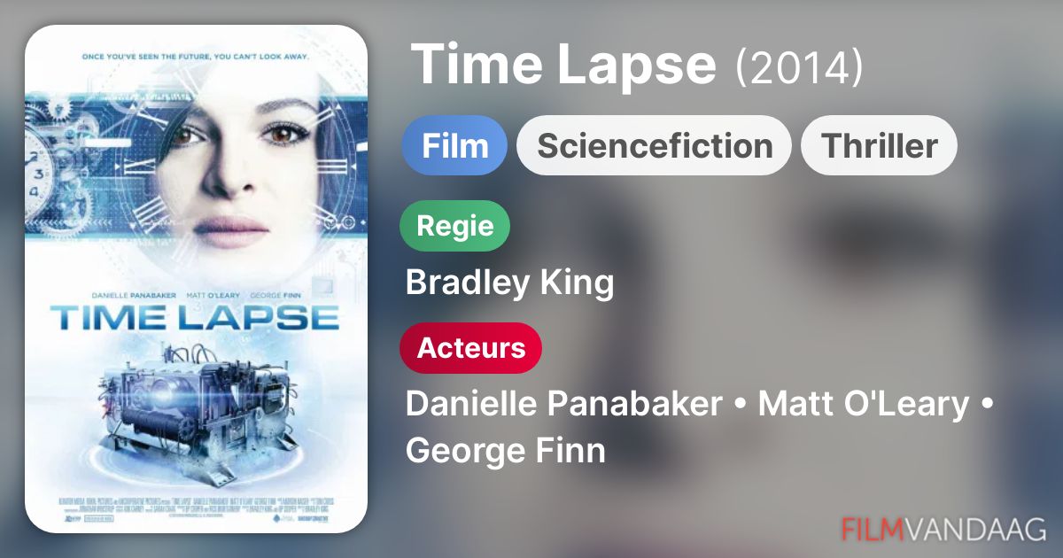 Time Lapse (film, 2014) - FilmVandaag.nl