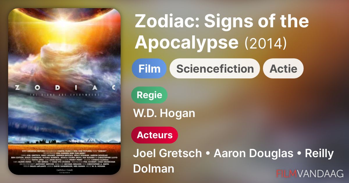 Zodiac: Signs of the Apocalypse (film, 2014) - FilmVandaag.nl