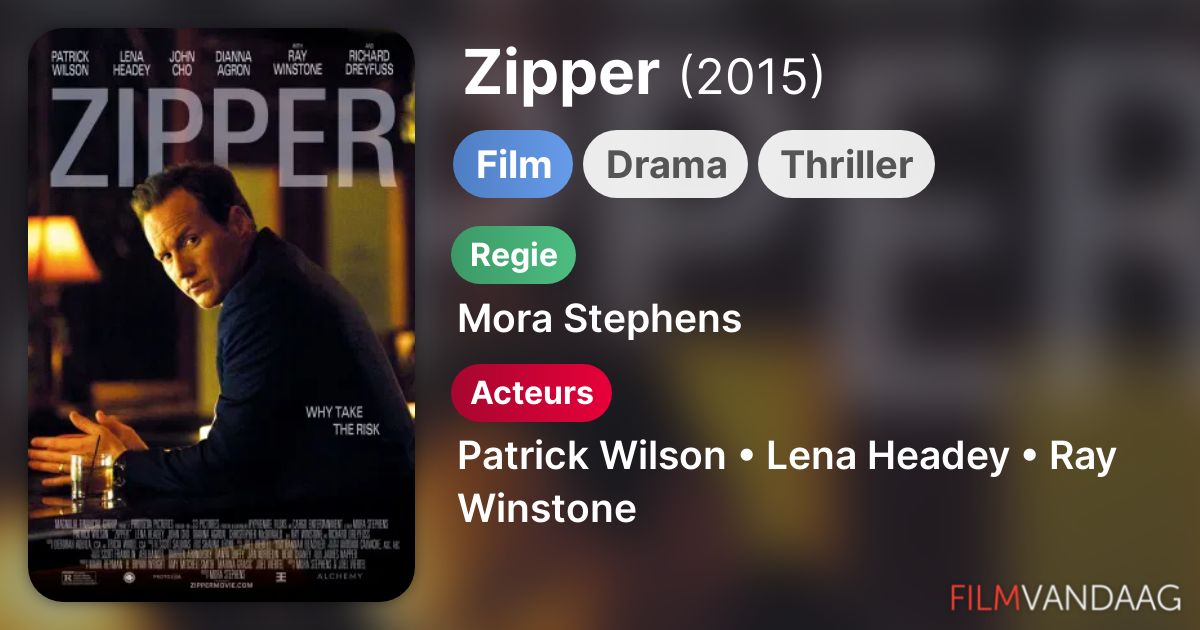Zipper (film, 2015) - FilmVandaag.nl