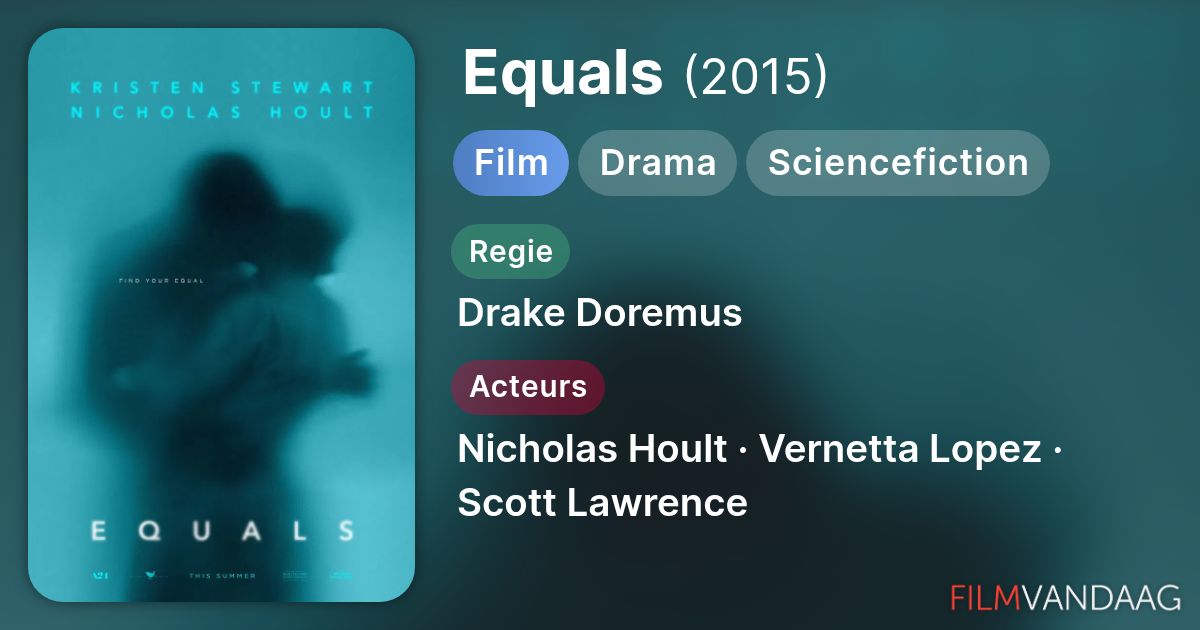 Equals (film, 2015) - FilmVandaag.nl