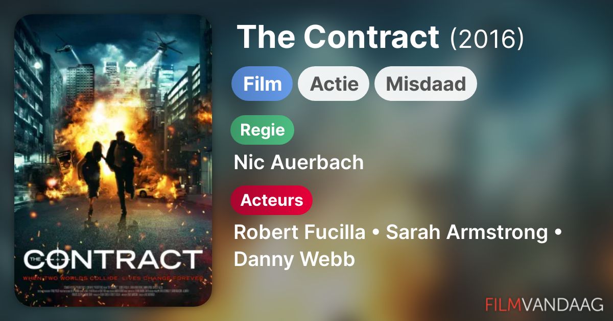 The Contract (film, 2016) - FilmVandaag.nl