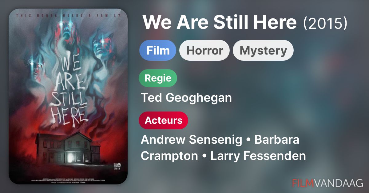 We Are Still Here (film, 2015) - FilmVandaag.nl