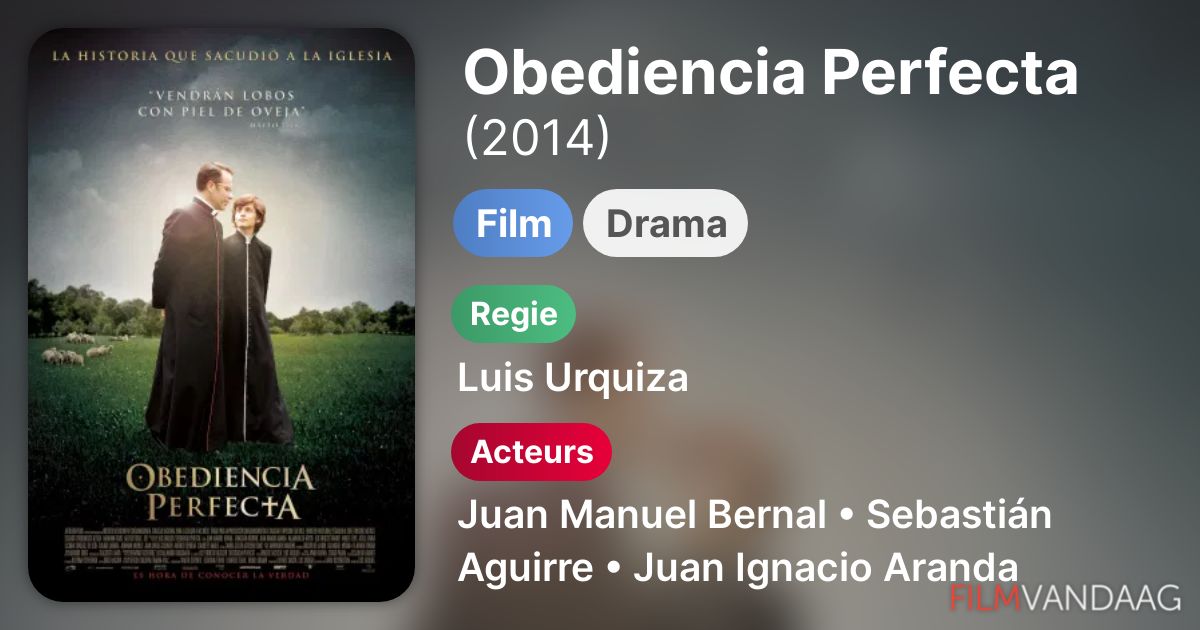 Obediencia Perfecta (film, 2014) kopen op dvd of blu-ray - FilmVandaag.nl
