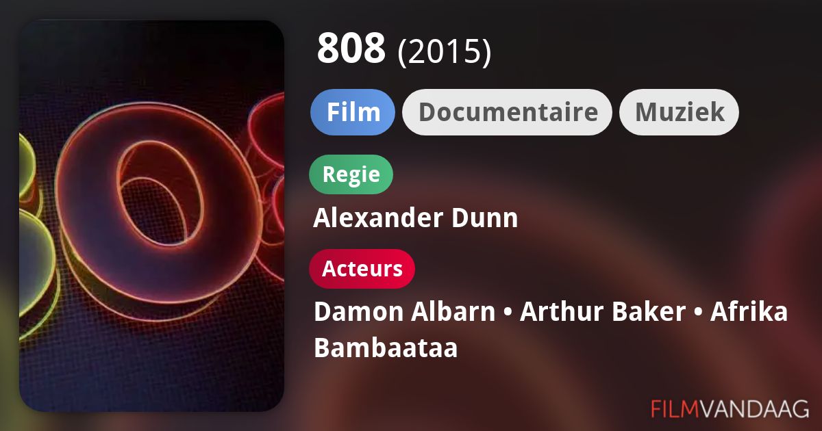 808 (film, 2015) - FilmVandaag.nl