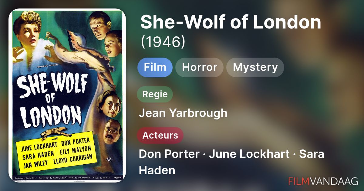 She-Wolf of London (film, 1946) - FilmVandaag.nl