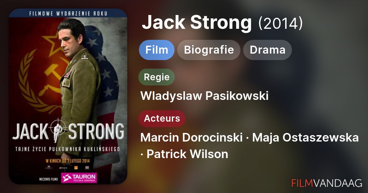 Jack Strong (film, 2014) - FilmVandaag.nl