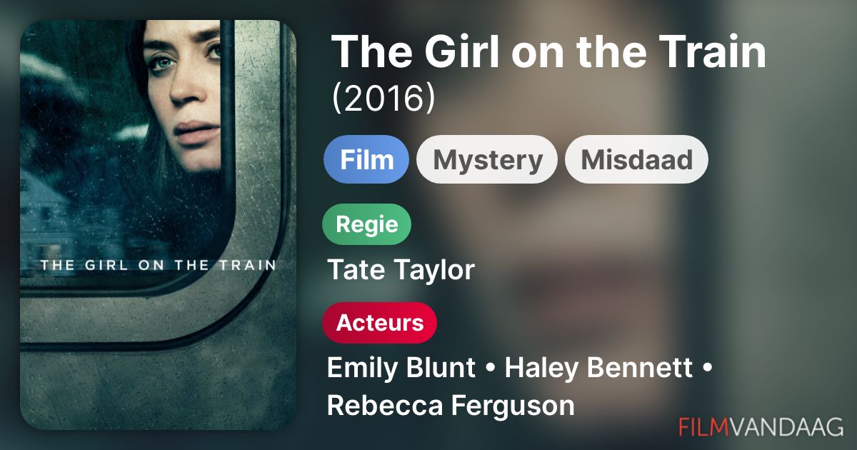 The Girl on the Train (film, 2016) - FilmVandaag.nl