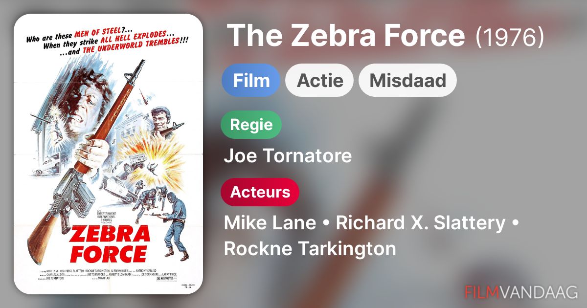 The Zebra Force (film, 1976) - FilmVandaag.nl