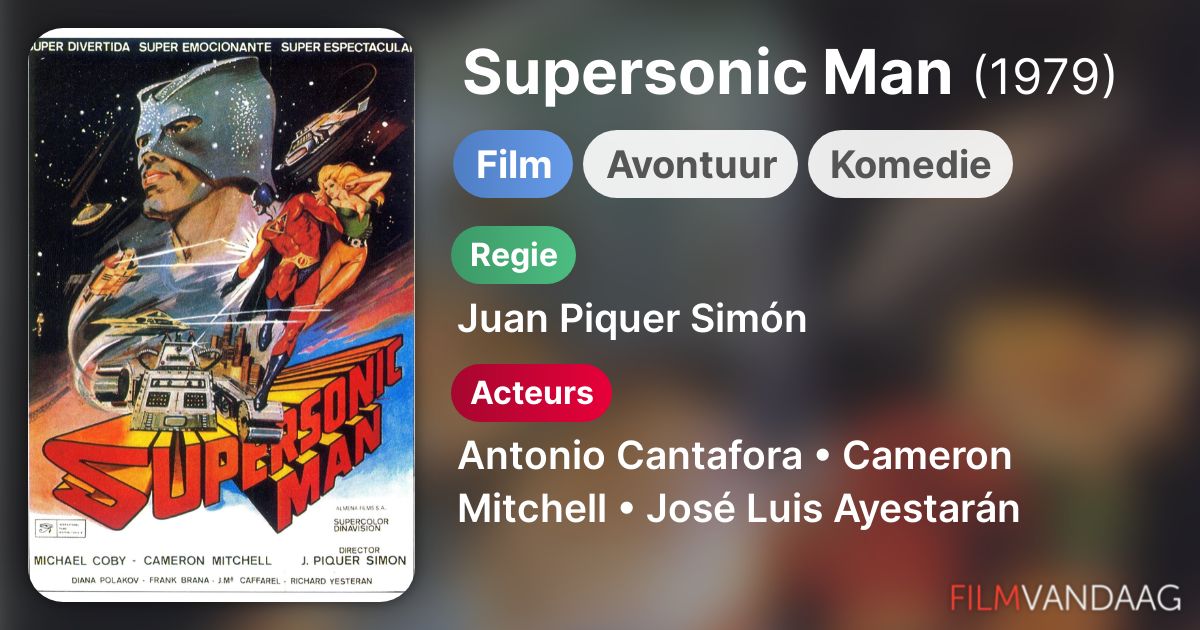 Supersonic Man (film, 1979) - FilmVandaag.nl