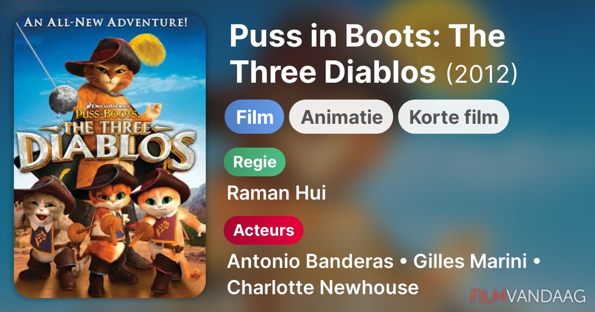 Puss in Boots: The Three Diablos (film, 2012) - FilmVandaag.nl