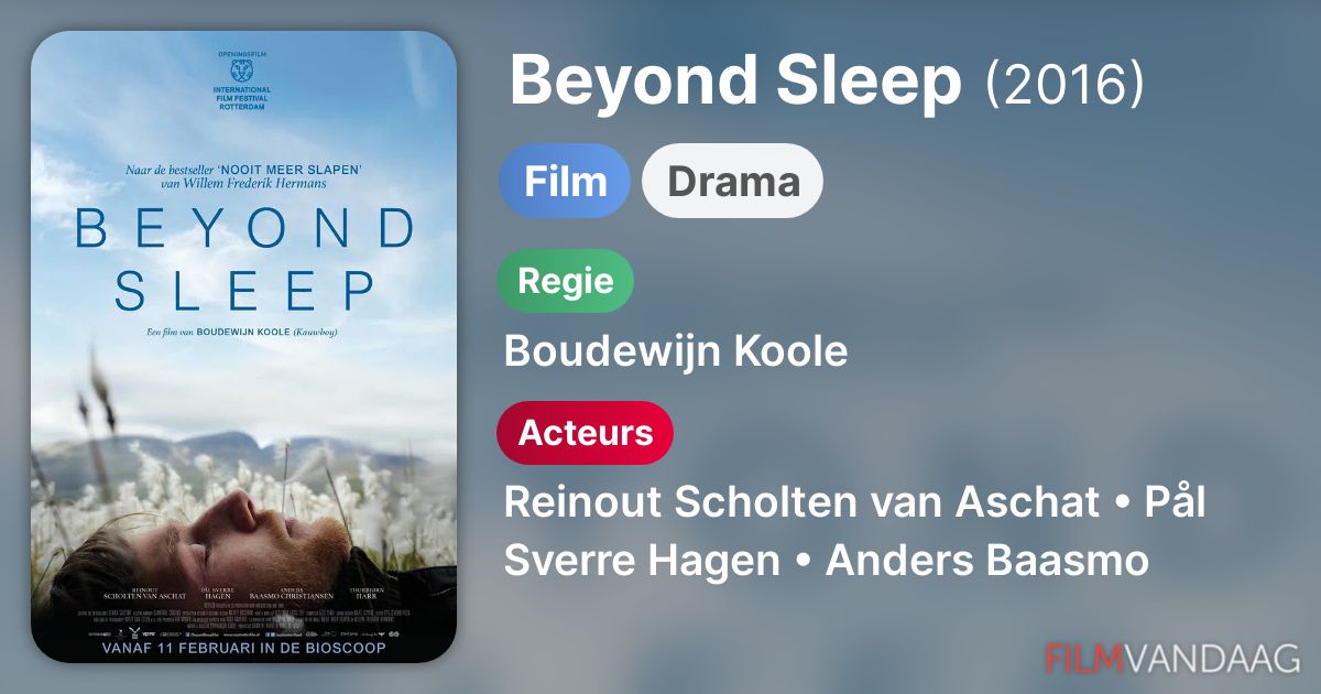 Beyond Sleep (film, 2016) - FilmVandaag.nl
