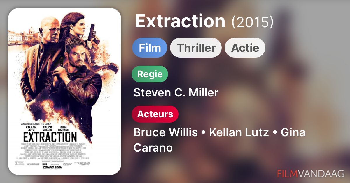 Extraction (film, 2015) - FilmVandaag.nl