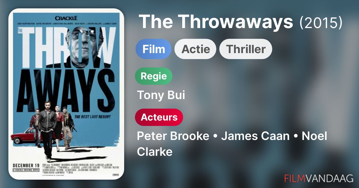 The Throwaways (film, 2015) - FilmVandaag.nl