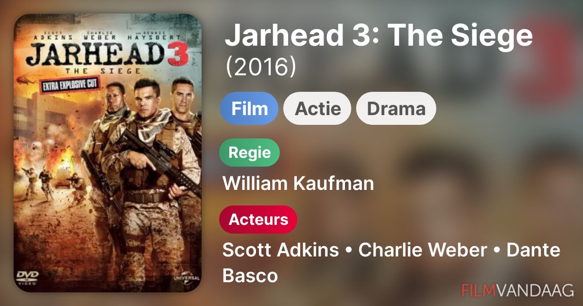 Jarhead 3: The Siege (film, 2016) - FilmVandaag.nl