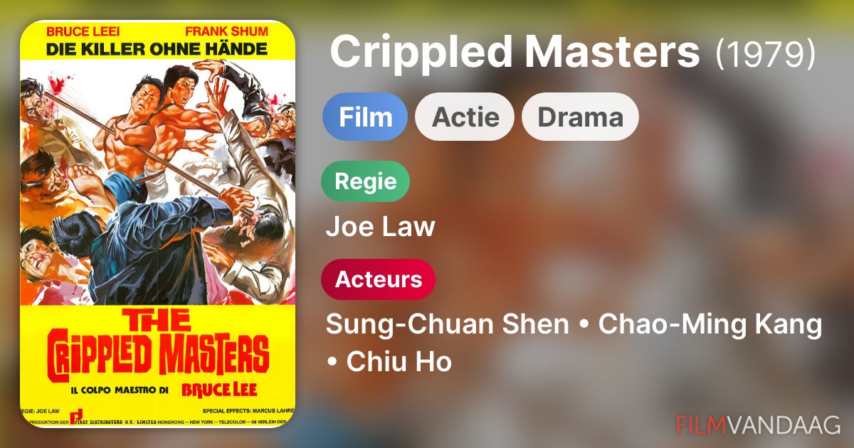 Crippled Masters (film, 1979) Nu Online Kijken - FilmVandaag.nl