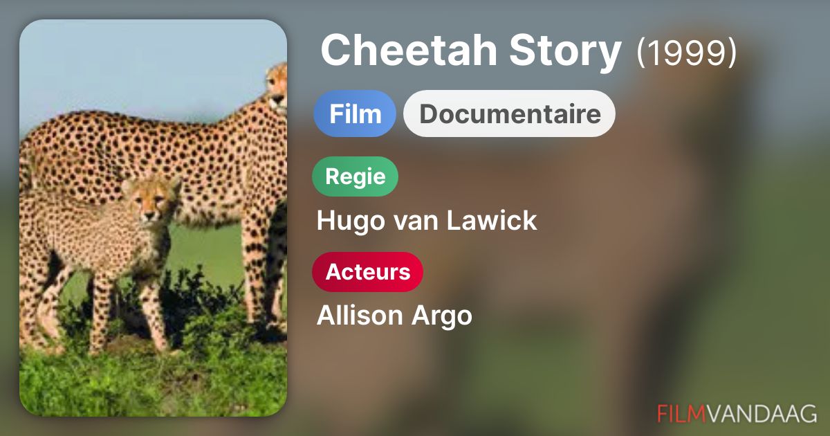 Cheetah Story (film, 1999) - FilmVandaag.nl
