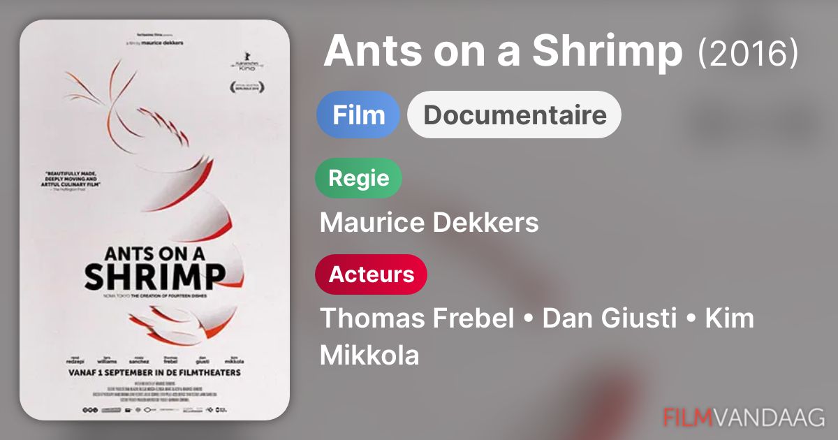 Ants on a Shrimp (film, 2016) - FilmVandaag.nl