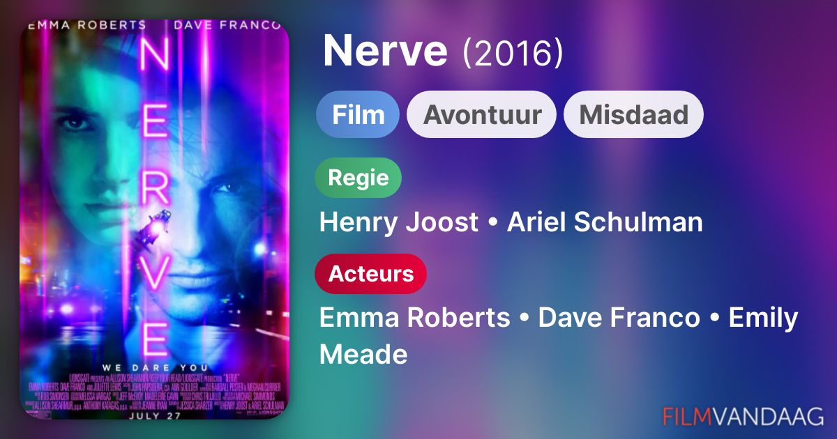 Nerve (film, 2016) - FilmVandaag.nl