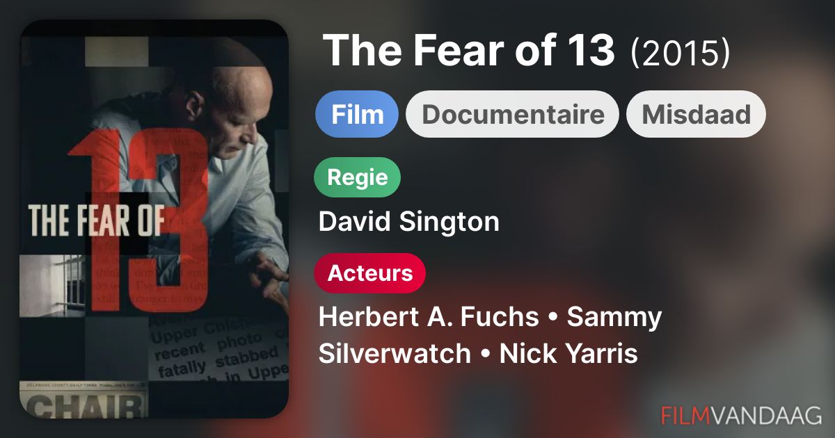 The Fear of 13 (film, 2015) - FilmVandaag.nl