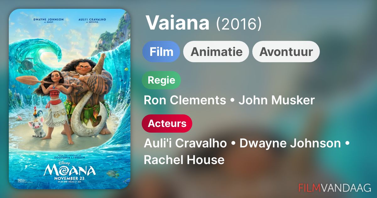 Vaiana (film, 2016) - FilmVandaag.nl