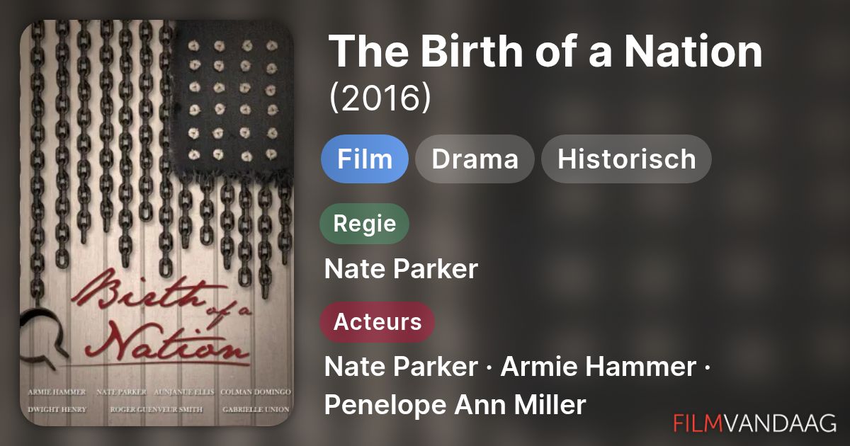 The Birth of a Nation (film, 2016) - FilmVandaag.nl