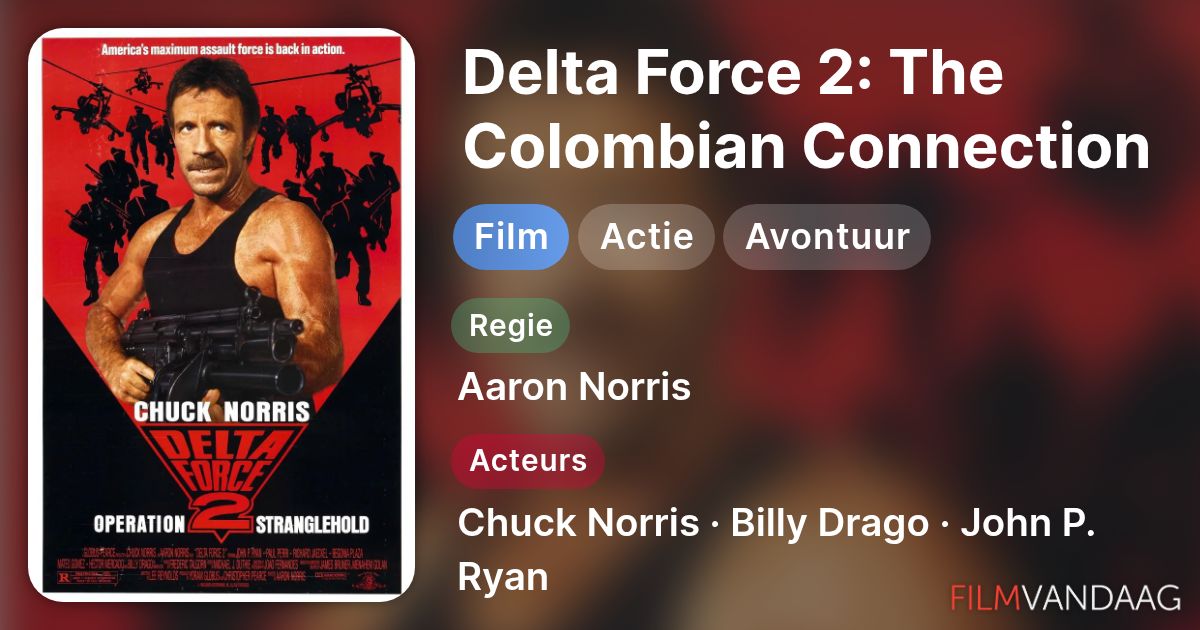 Delta Force 2: The Colombian Connection (film, 1990) - FilmVandaag.nl