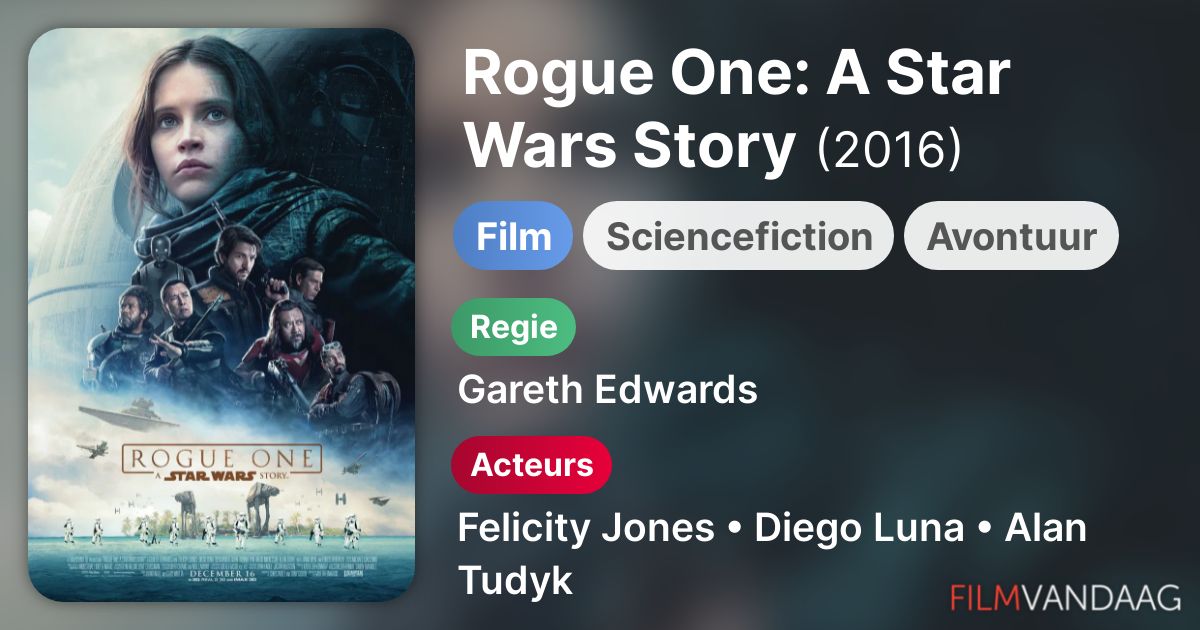 Rogue One: A Star Wars Story (film, 2016) - FilmVandaag.nl