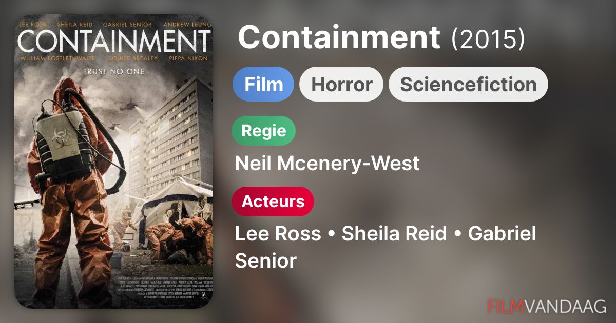 Containment (film, 2015) - FilmVandaag.nl