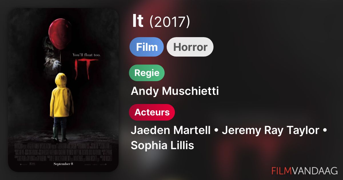 It (film, 2017) - FilmVandaag.nl