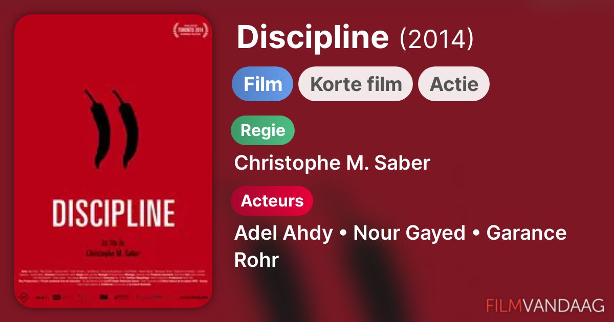 Discipline (film, 2014) - FilmVandaag.nl