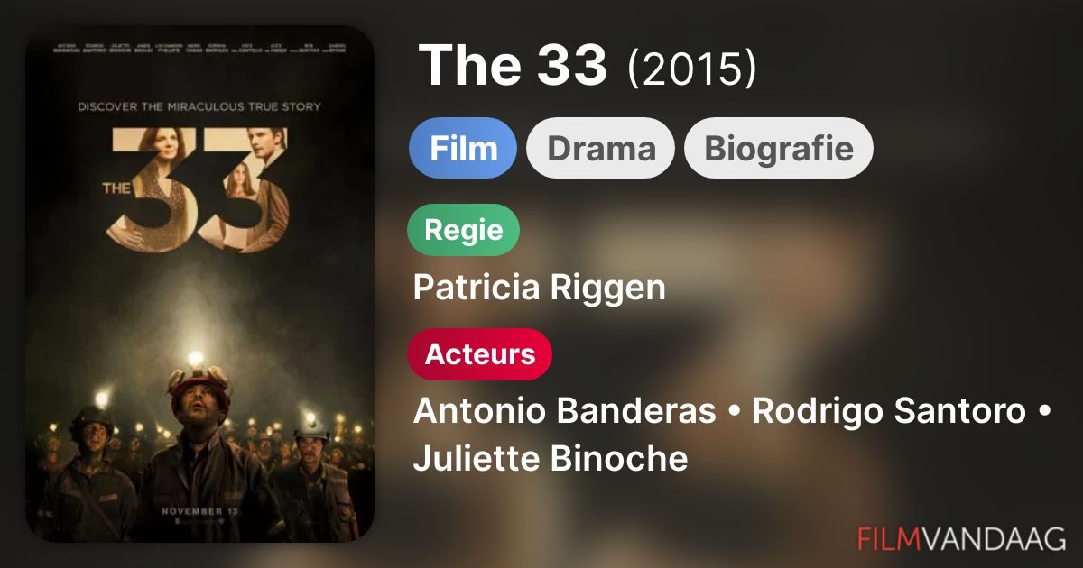The 33 (film, 2015) - FilmVandaag.nl