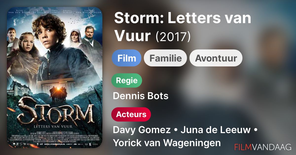 Storm: Letters van Vuur (film, 2017) kopen op dvd of blu-ray ...