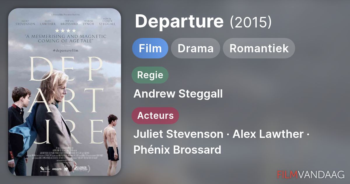 Departure (film, 2015) - FilmVandaag.nl