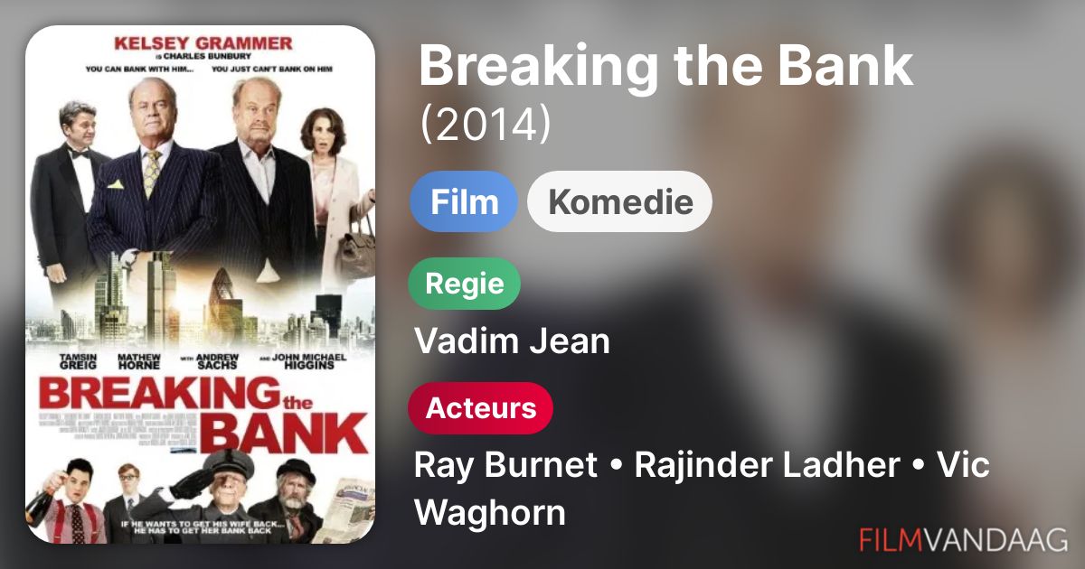Breaking the Bank (film, 2014) - FilmVandaag.nl