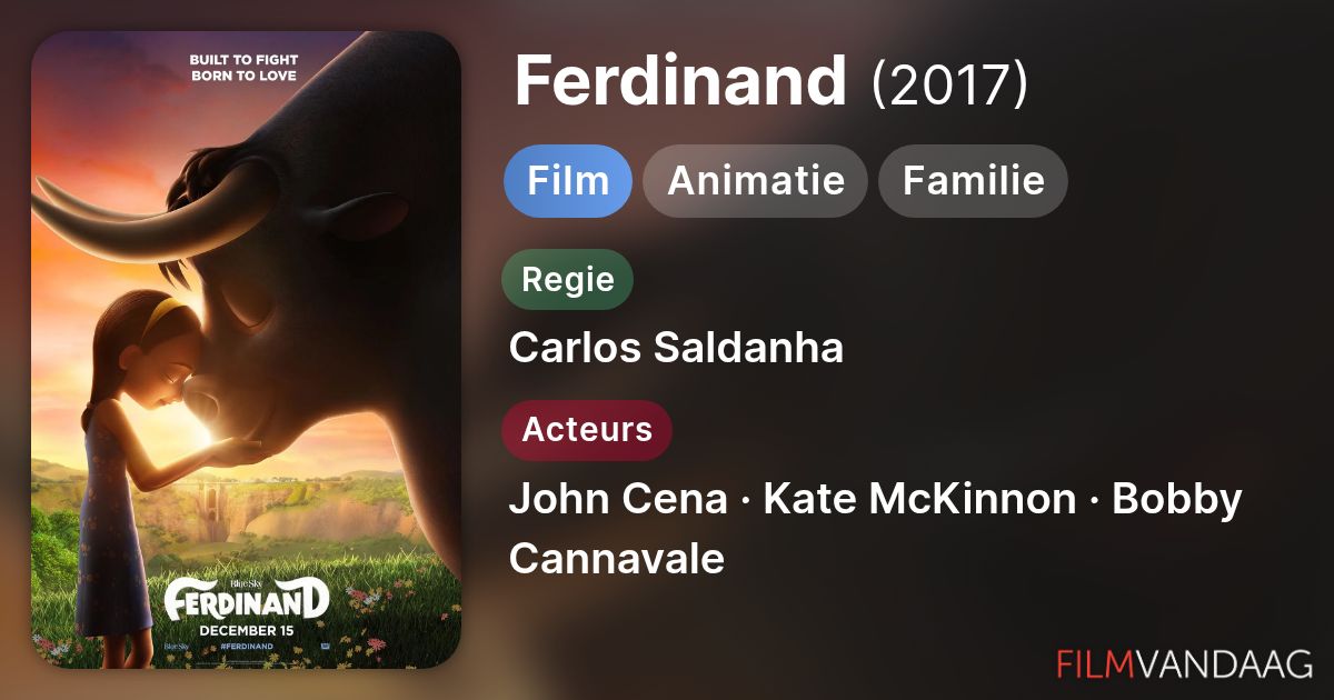Ferdinand (film, 2017) - FilmVandaag.nl