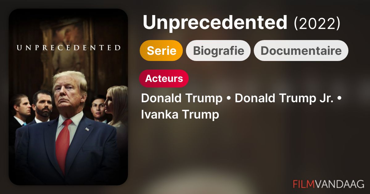 Unprecedented (serie, 2022) - FilmVandaag.nl
