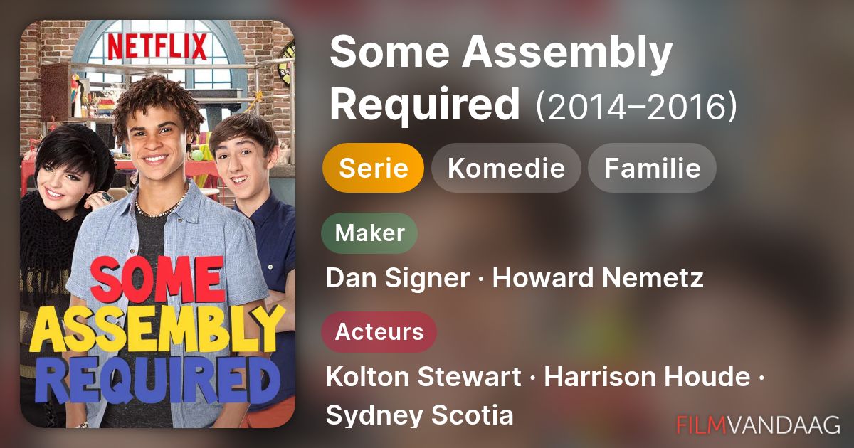 Volledige Cast van Some Assembly Required (serie, 2014–2016 ...
