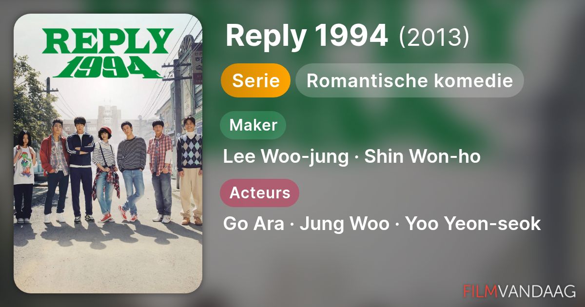 Reply 1994 (serie, 2013) - FilmVandaag.nl