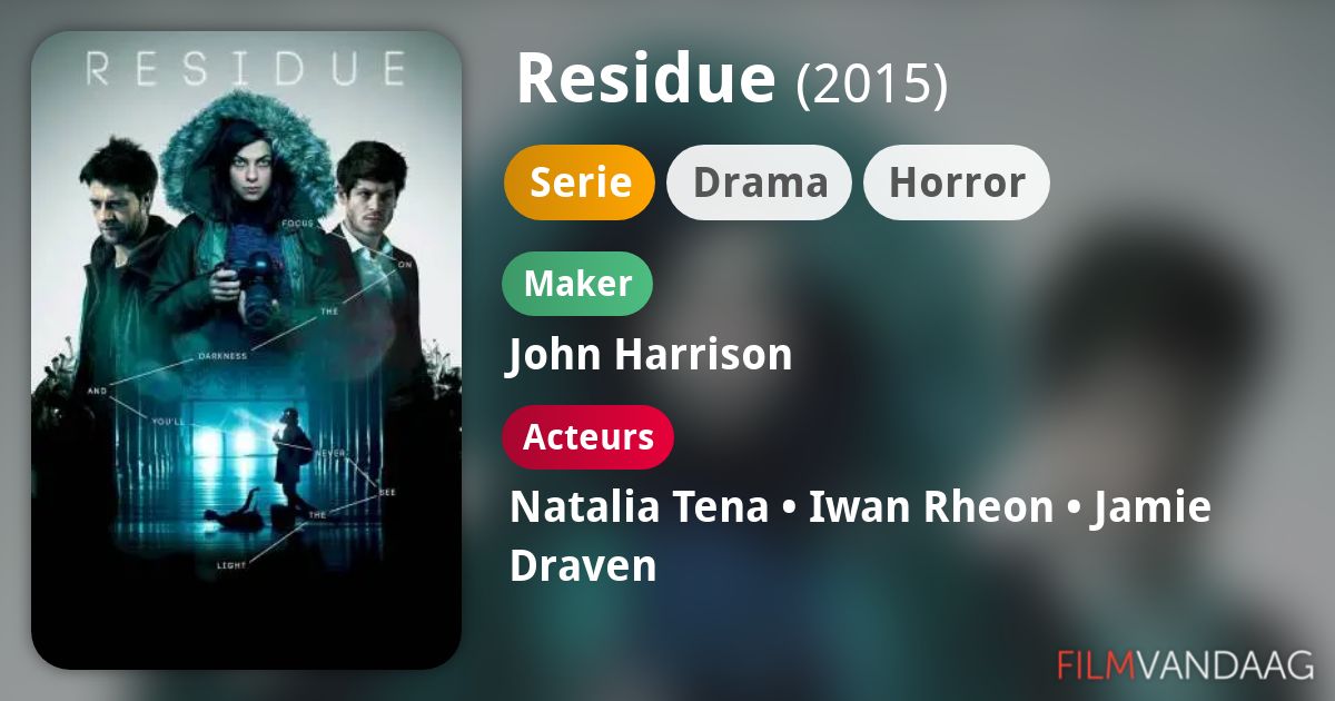 Residue (serie, 2015) - FilmVandaag.nl