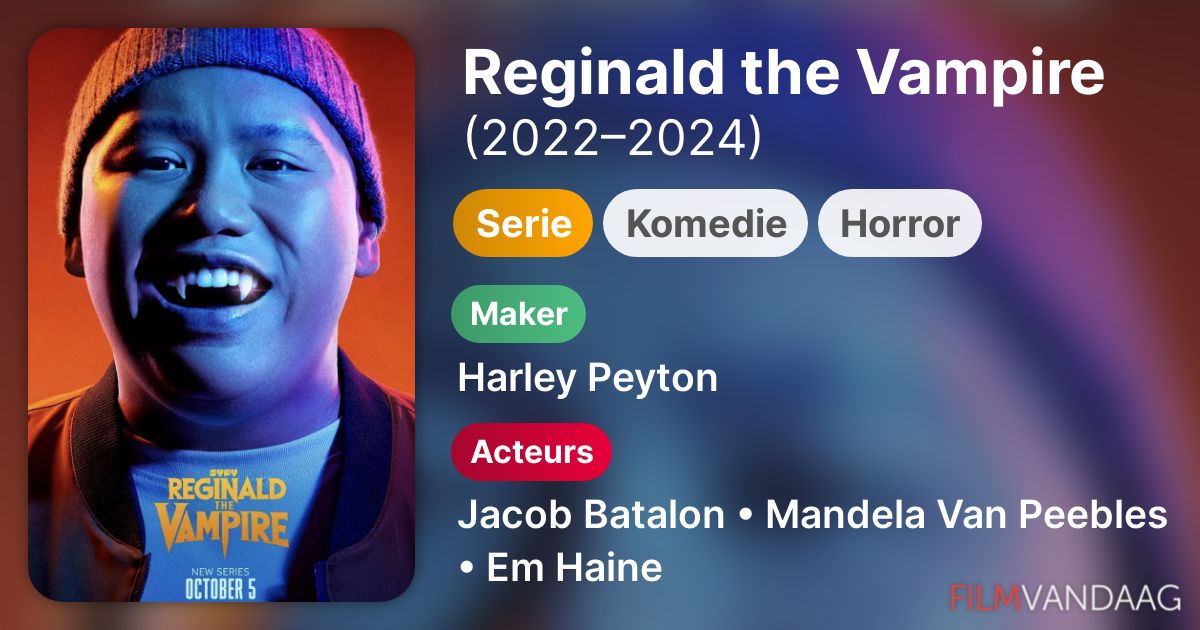 Reginald the Vampire (serie, 2022–2024) - FilmVandaag.nl