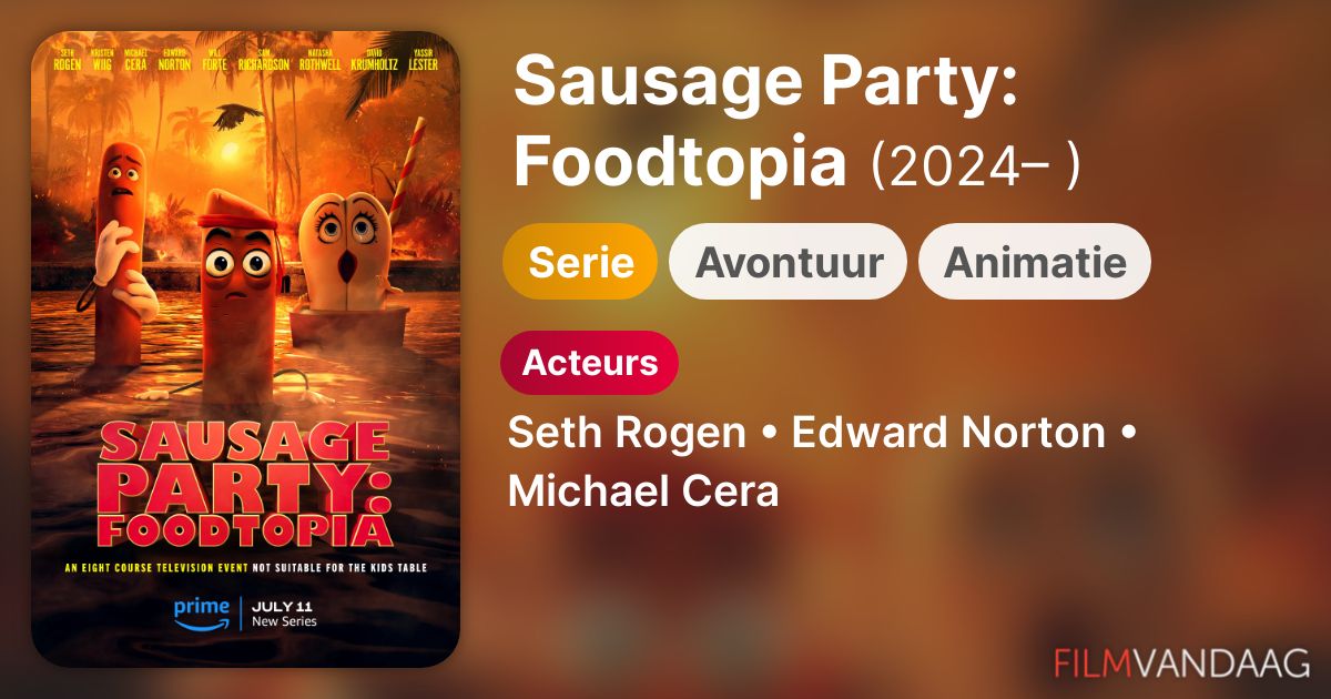 Nieuws over Sausage Party: Foodtopia (serie, 2024– ) - FilmVandaag.nl