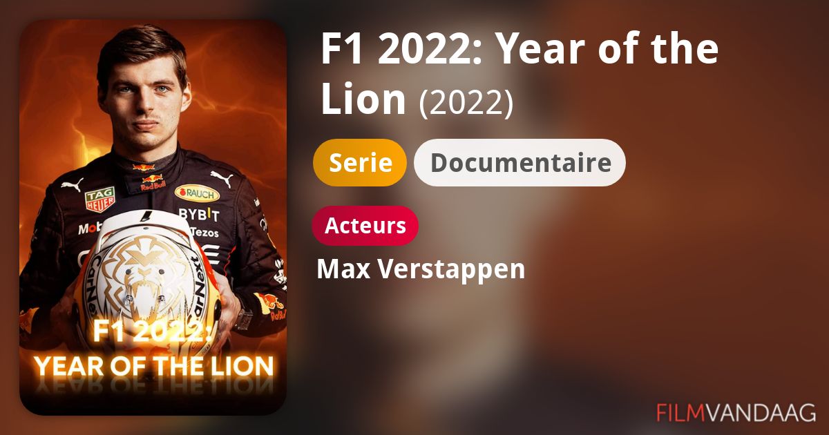 Koop F1 2022: Year of the Lion (serie, 2022) op dvd of blu-ray - FilmVandaag.nl