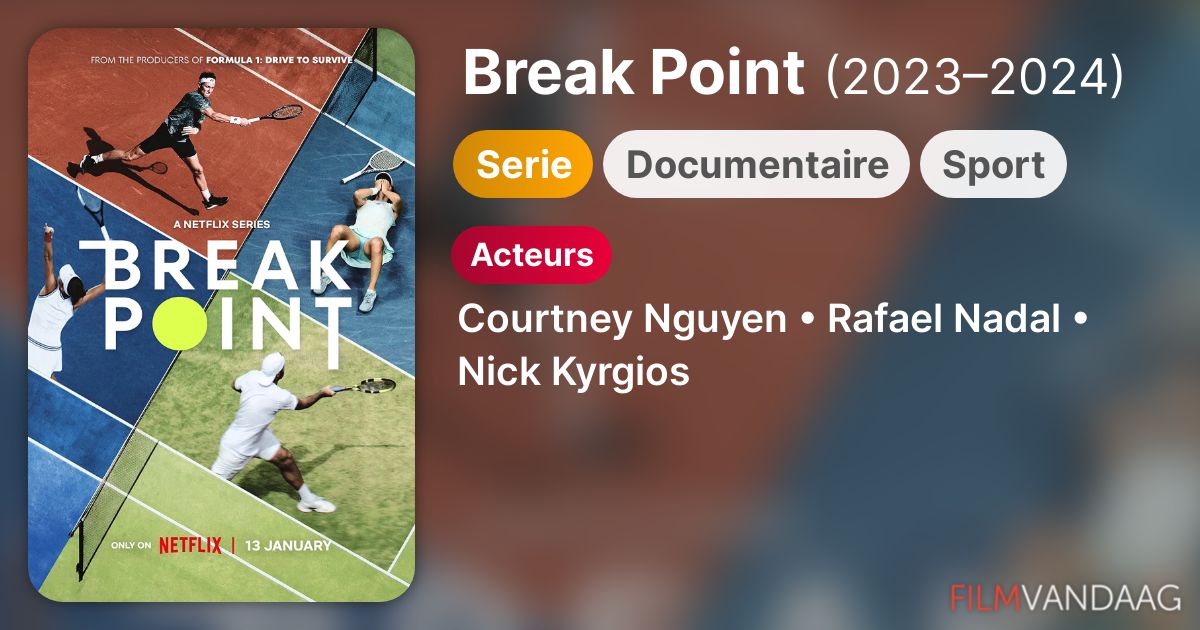Break Point (serie, 2023–2024) - FilmVandaag.nl